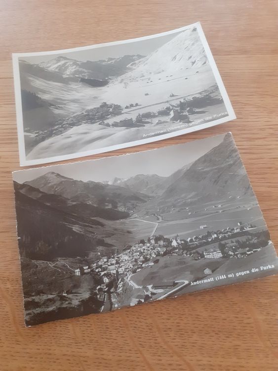 ANDERMATT - 1953 - gegen FURKA - SOMMER und WINTER (Gebraucht) in ...