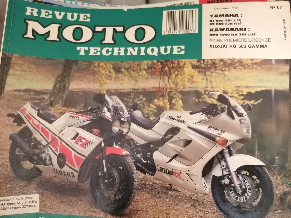 Yamaha XJ et FZ 650 1984 à 1987 kawasaki GPZ 1000 RX 1986/7 (Gebraucht) in lausanne für CHF 27 ...