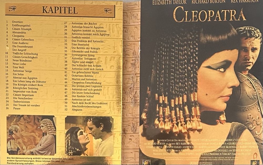 Cleopatra 3 DVDs Sonderausstattung Taylor Burton (Gebraucht) in Malters ...