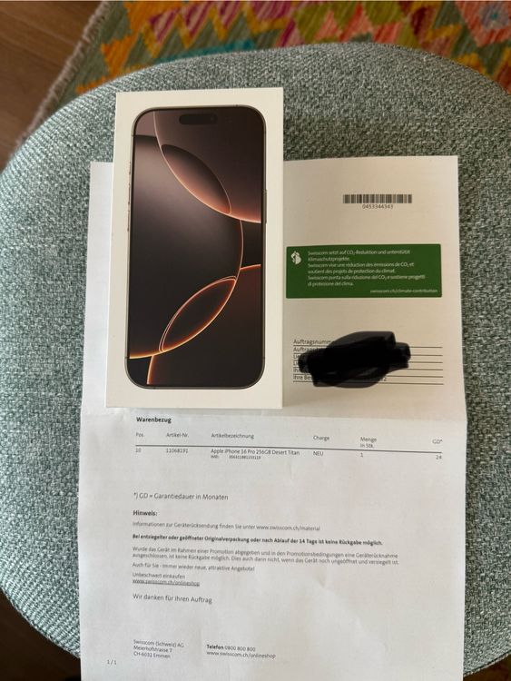 Apple iPhone 16 Pro 256 GB Desert Titan (Neu und originalverpackt) in ...