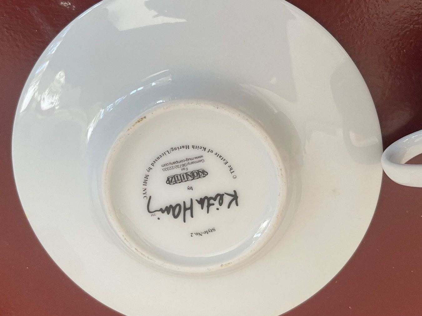 2 Keith Haring Espressotassen mit Untertassen, Top Zustand! (Neu ...