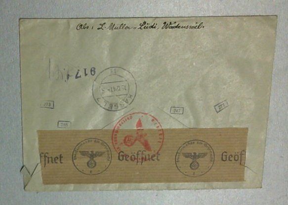 Pro Juventute 1941 R- Satzbrief; mit Siegel "GEÖFFNET" | Kaufen auf Ricardo