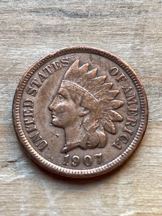 Monnaie USA 🇺🇸 1907 one cent magnifique (D'occasion) à Bussigny pour ...