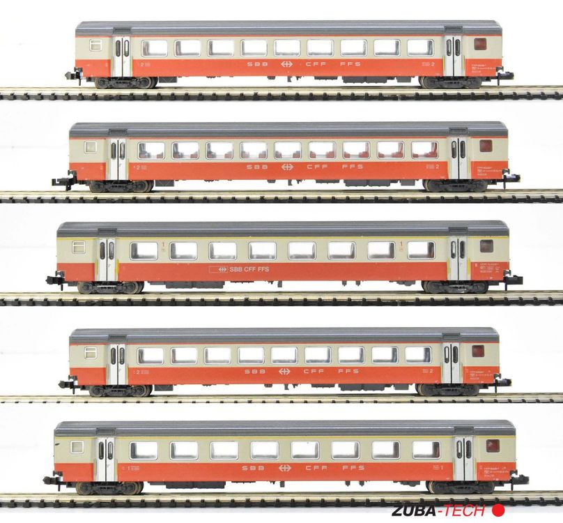 Minitrix 5x Personenwagen EW III Swiss Express SBB Spur N | Kaufen auf Ricardo