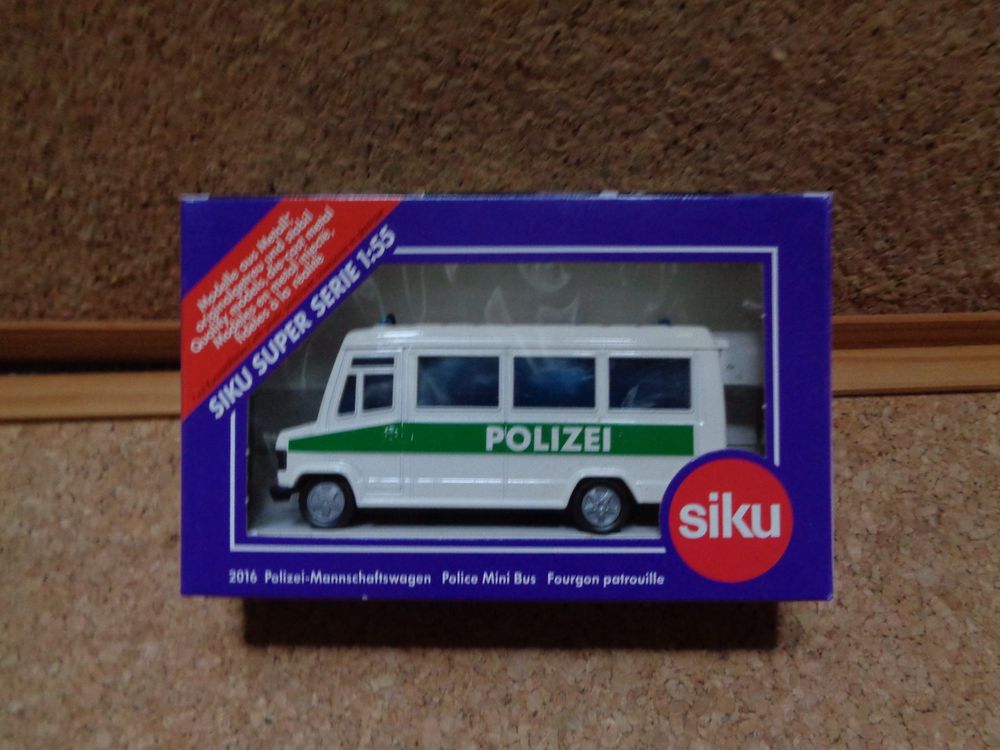 SIKU 2016 Mercedes 809 D Mannschaftsbus Polizei OVP | Kaufen auf Ricardo