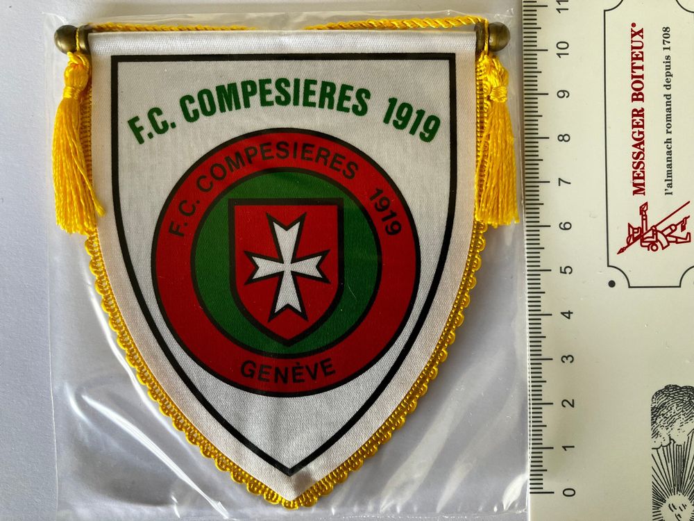 Vintage Fanion/Wimpel FC COMPESIERES 1919 GENÈVE (Neu und originalverpackt) in Gland für CHF 7 ...