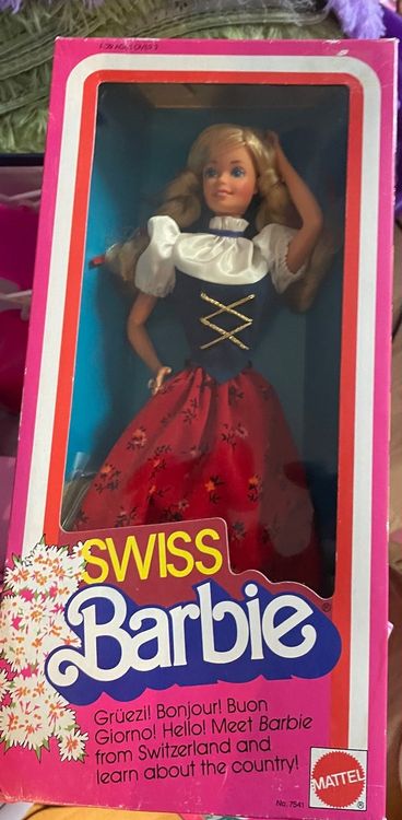 BARBIE SCHWEIZER BARBIEPUPPE DOLLS OF THE WORLD ERSTE SERIE (Neu ...