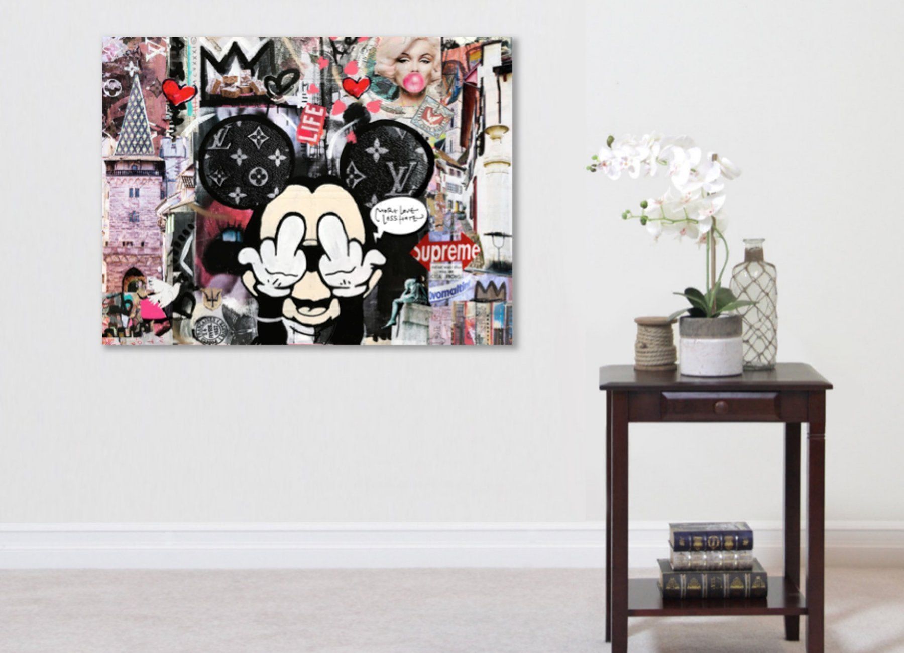 Basel Pop Art Kunst Mickey Mouse Taube City Love Fashion (Neu (gemäss ...