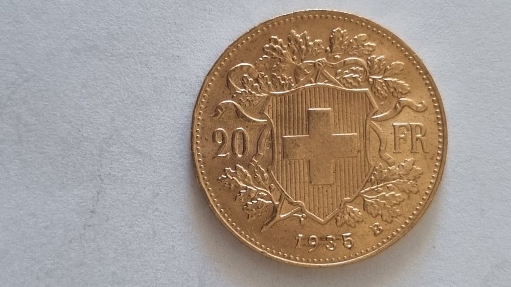 Rare Vreneli 20 Fr 1935 | Acheter sur Ricardo