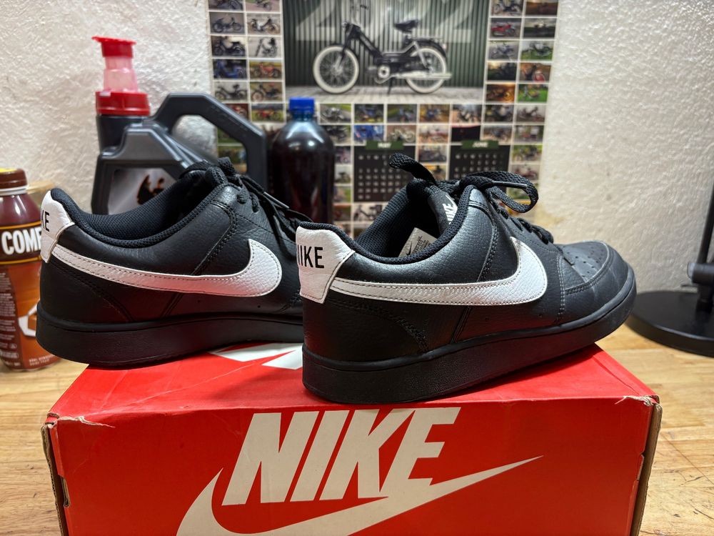 🚀 Nike Court Vision Low Schwarz Weiss | Gr. 44 (Gebraucht) in Bülach ...