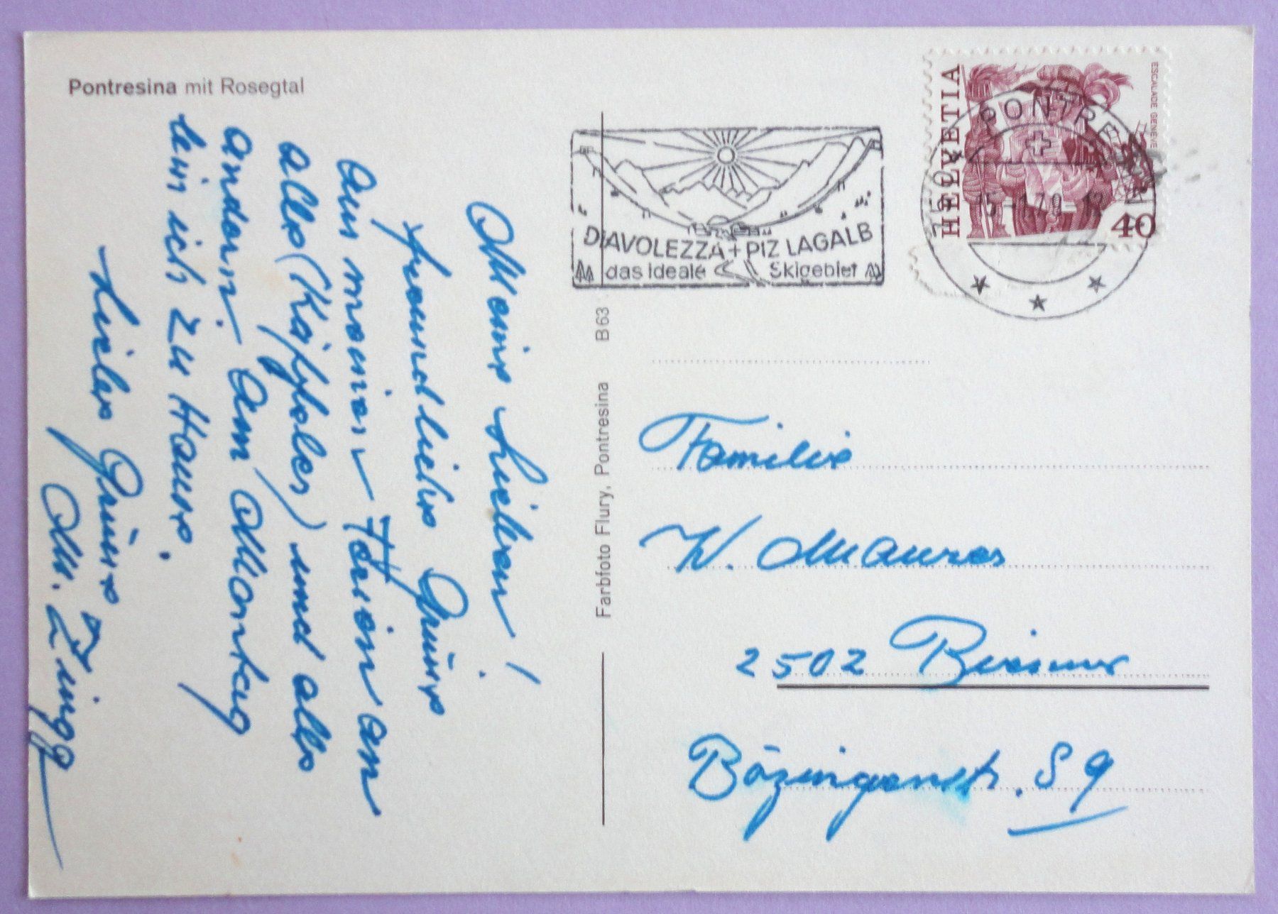 Pontresina mit Rosegtal (D'occasion) à Fétigny pour CHF 1 – avec ...