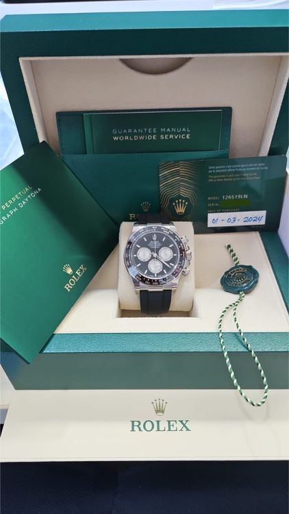 Rolex Daytona 126519 03/2024 unworn mit Barcode Sticker | Kaufen auf ...