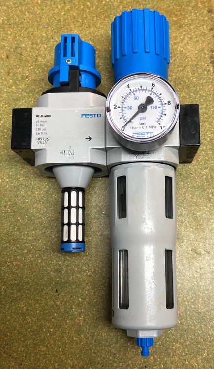 Festo Druckreduzierventil LFR-D-MIDI mit Abscheider (Gebraucht) in ...