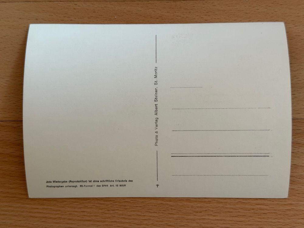 Albert Steiner St. Moritz 6227, Sils mit See, Fextal Engadin (Gebraucht ...