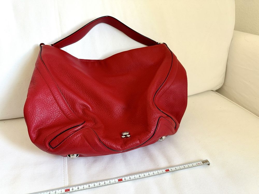 Rote Handtasche aus Leder – Shopper für den Sommer! | Kaufen auf Ricardo