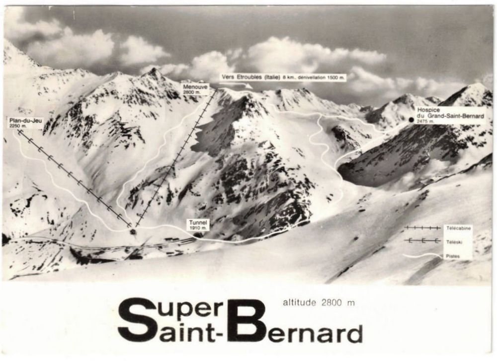 Super St. Bernard - Pistenplan (Gebraucht) in Binningen für CHF 4 – mit ...