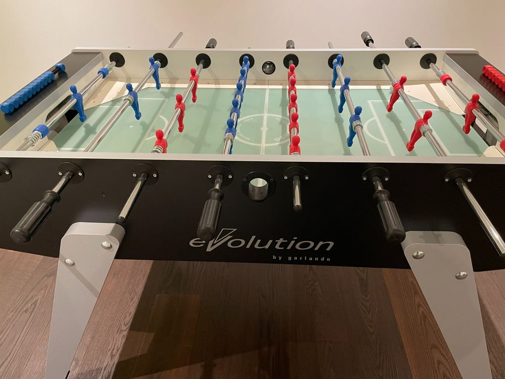 G-2000 EVOLUTION Tischfußball mit GARLANDO-Ruten Zustand TOP (Neu ...