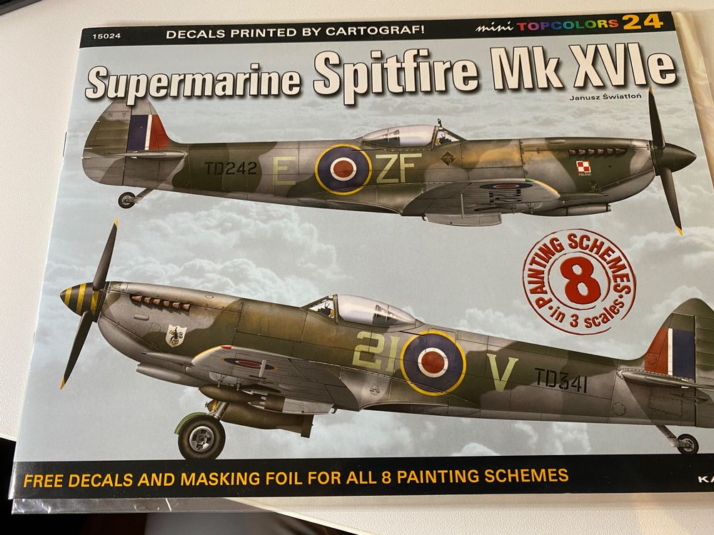 BUCH ENG/POL DECALS SUPERMARINE SPITFIRE MK.XVIE KAGERO (Gebraucht) in ...