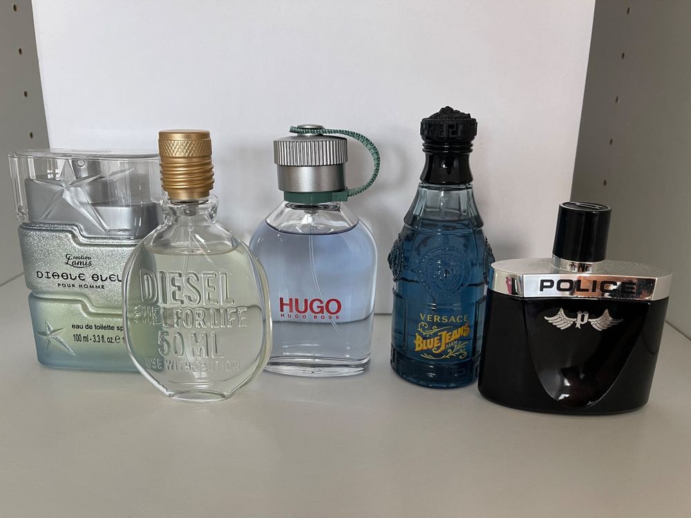NEU Set 5 Parfumes Hugo Boss, Diesel, Versace, Police, Lamis | Kaufen ...