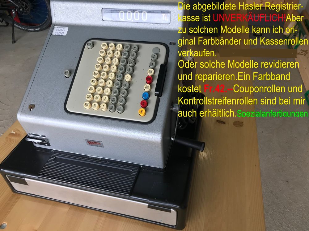 Farbband,Papierrollen,Hasler,Registrierkassen,Dienstleistung (Neu und ...