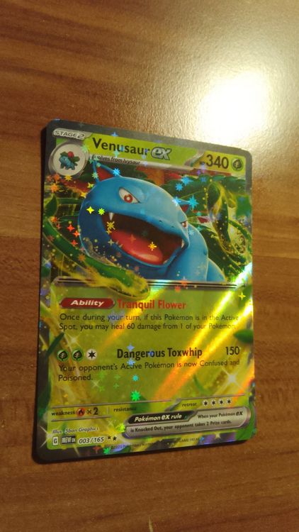 Pokemon Karte Venusaur EX 003/165⭐⭐ ENG | Kaufen auf Ricardo