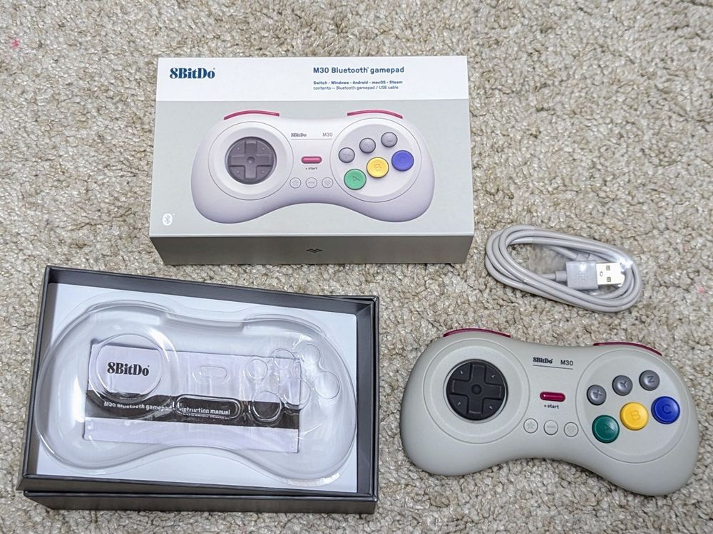 8BitDo M30 Bluetooth Gamepad White (Neu (gemäss Beschreibung)) in ...
