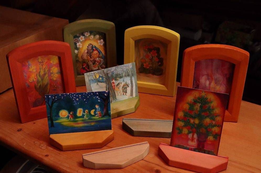 Rahmen und Halter für Karten Steiner Waldorf handgemacht (Neu und ...