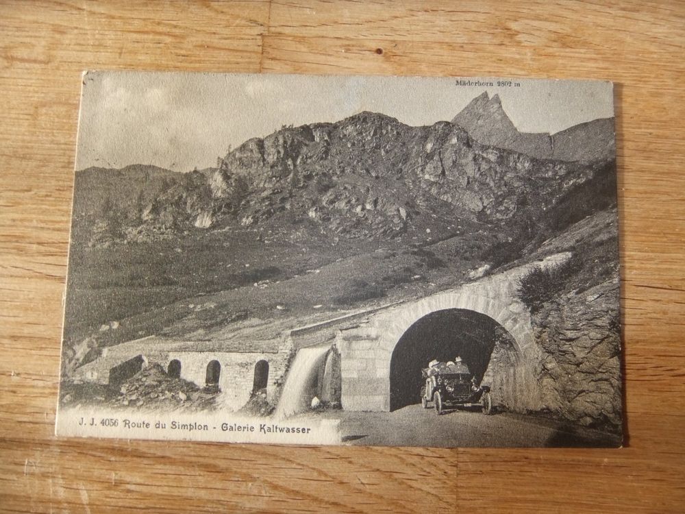 Simplon Strasse Route du Simplon Oldtimer Postauto 4.9.1915 (Gebraucht) in St. Niklaus VS für ...