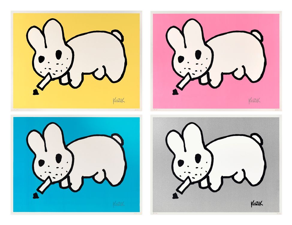 FRANK KOZIK - "SMORKIN’ LABBIT" RABBITS - SET (Neu (gemäss Beschreibung ...