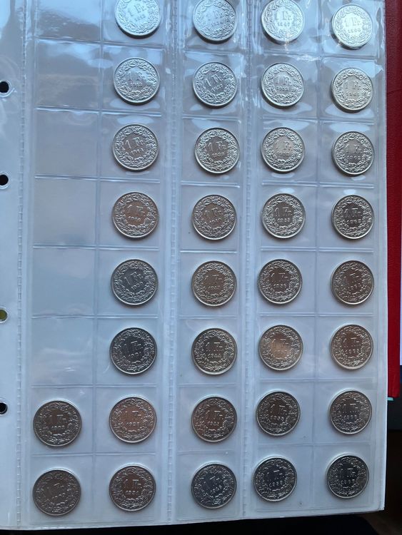 34 x 1 Fr unz. Silbermünzen 1903 - 1967 | Kaufen auf Ricardo