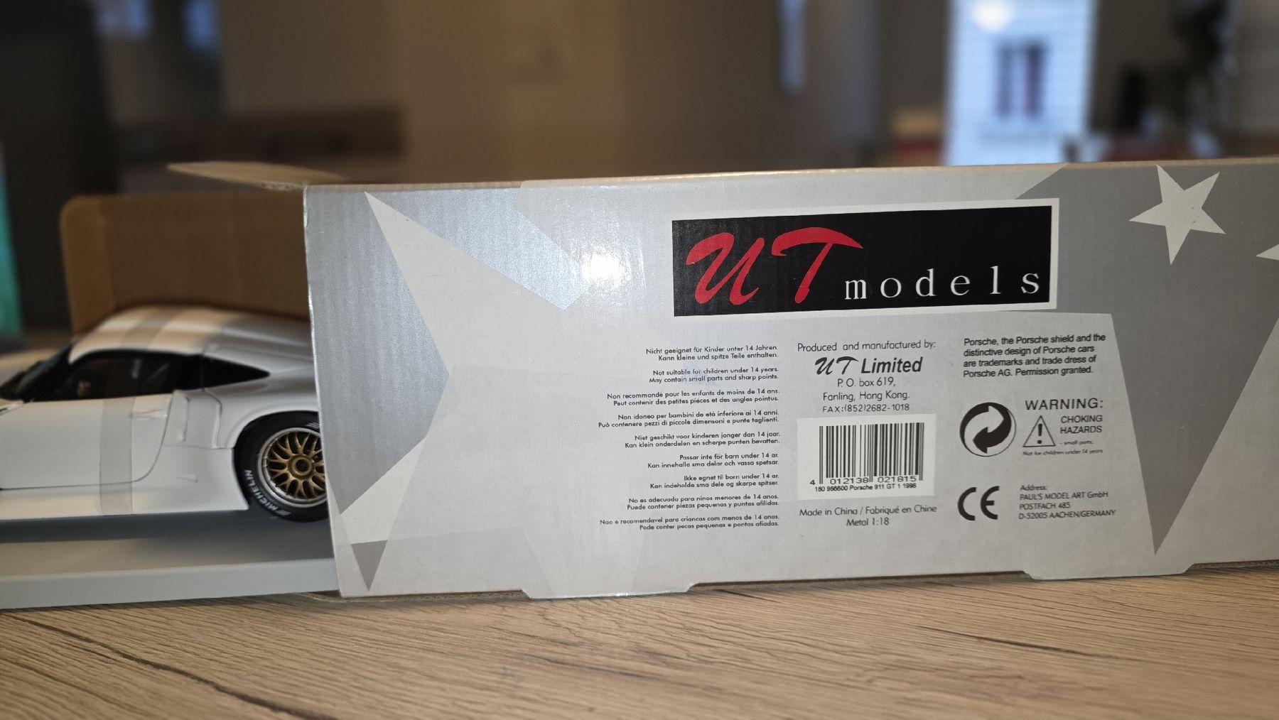 UT Models Porsche 911 GT1 Massstab 1:18 Metal Modellauto (Neu und ...