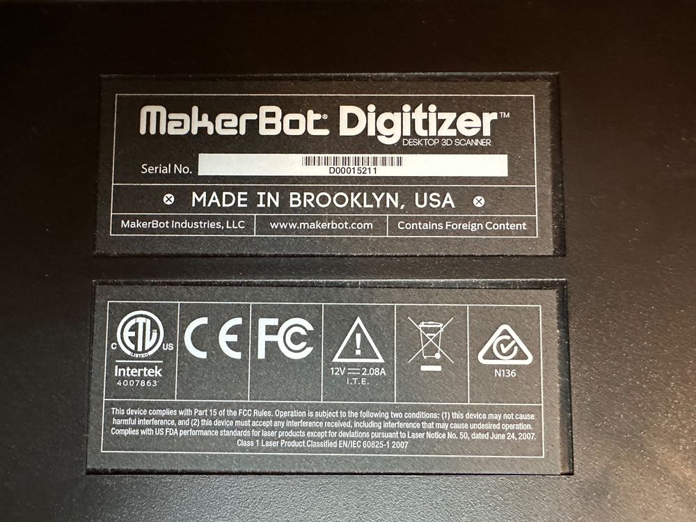 Makerbot Digitizer 3D Scanner (Gebraucht) in Burgdorf für CHF 80 – mit Lieferung auf Ricardo kaufen