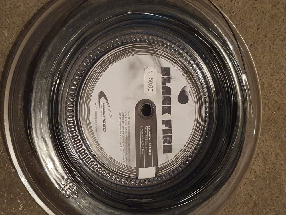 200m Black Isospeed 1.20/17 Saite Tennis | Kaufen auf Ricardo