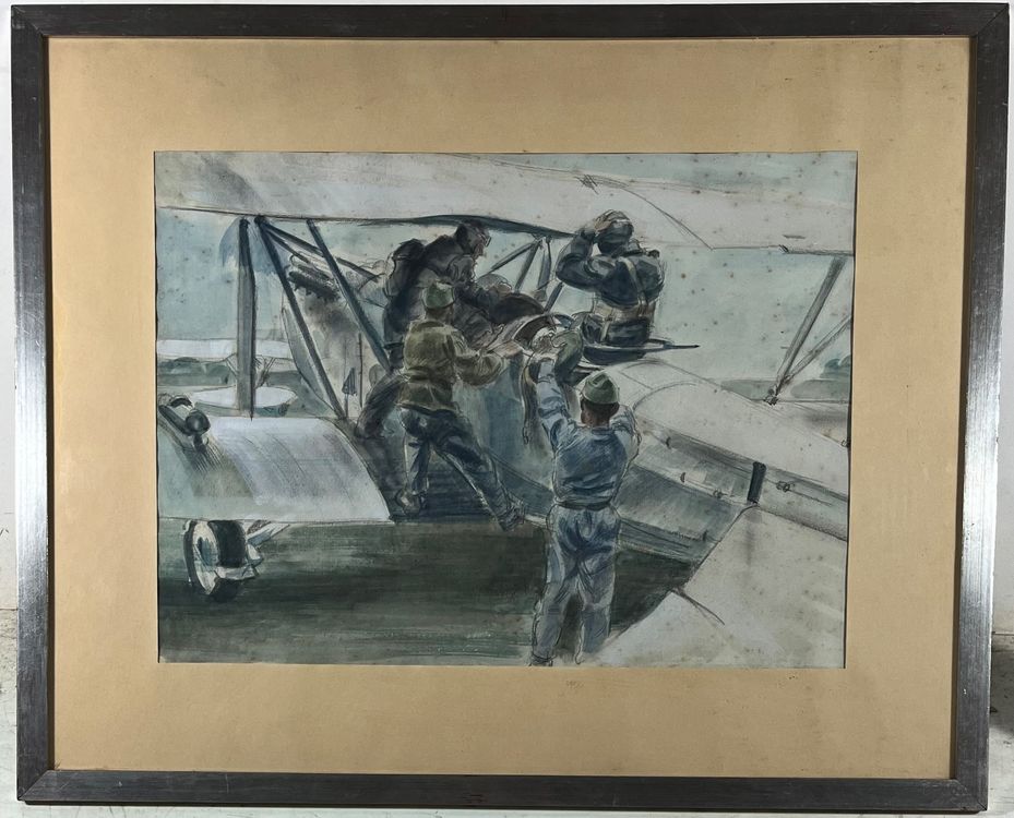 Fritz Traffelet (1897-1957) Aquarell von Personen (Gebraucht) in Root für CHF 114 – mit ...