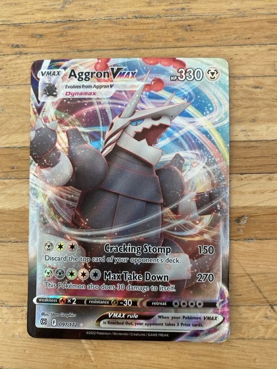 Aggron VMAX - Seltene Pokémon Karte - Top Zustand! (Neu (gemäss ...