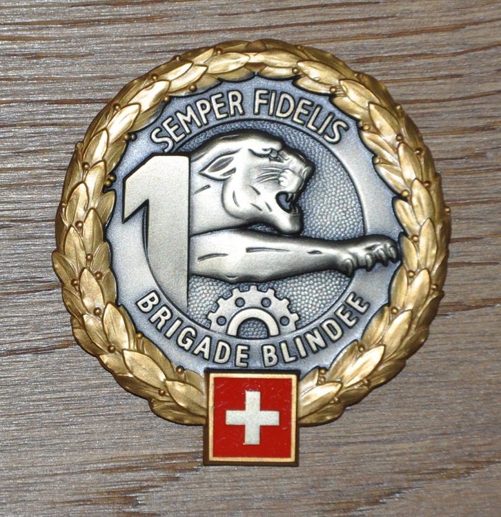 Beret-Emblem der Brigade Blindée 1 [Br bl 1] Schweiz Armee | Kaufen auf ...