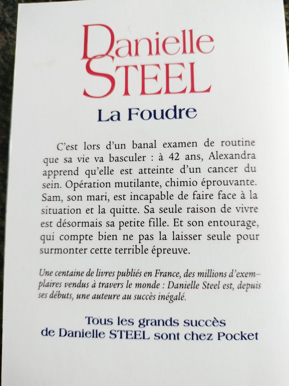La Foudre Danielle Steel (D'occasion) à Cortaillod pour CHF 3 – avec ...