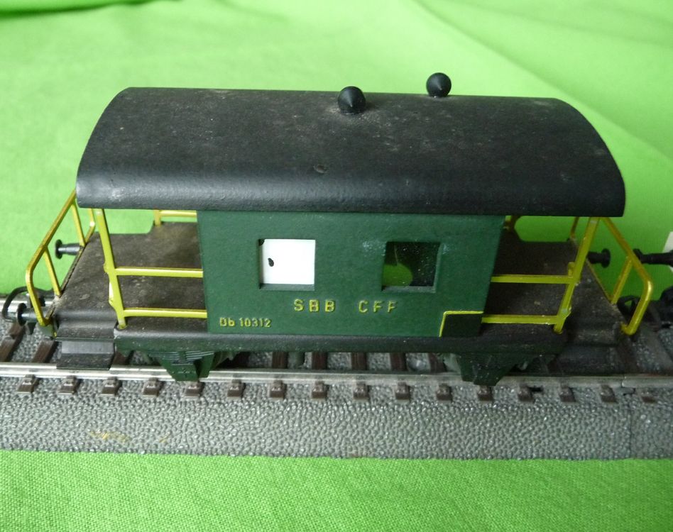 SBB Güterzug-Begleitwagen sog. Sputnik von Swisstoys antik g (Neu ...