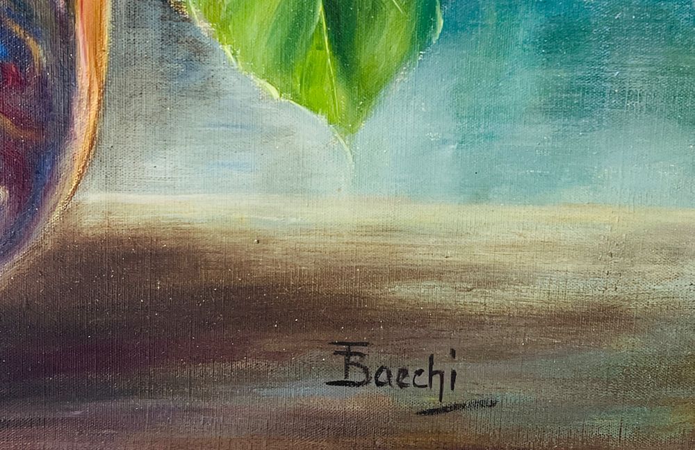 Balz Baechi ( 1937 ) Stilleben Gemälde Öl auf Leinwand (Gebraucht) in ...