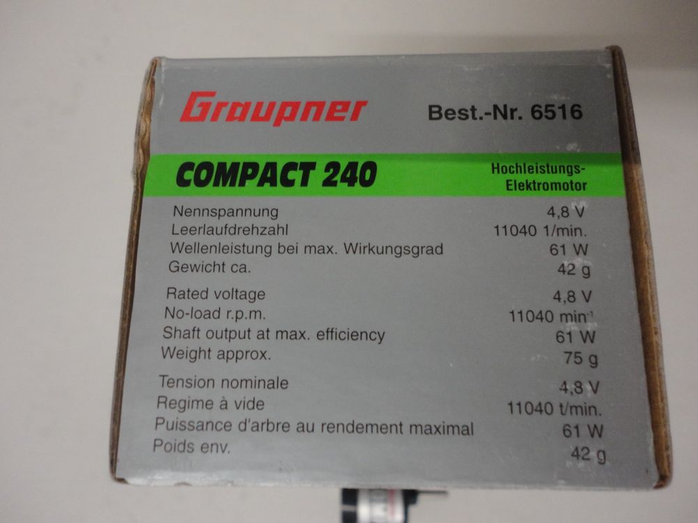 Graupner Brushless Motor (Neu und originalverpackt) in Horgen für CHF 9 ...