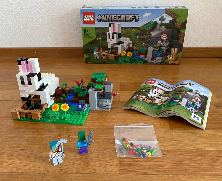 LEGO Minecraft 21181 Die Kaninchenranch The Rabbit Ranch kpl (Gebraucht ...