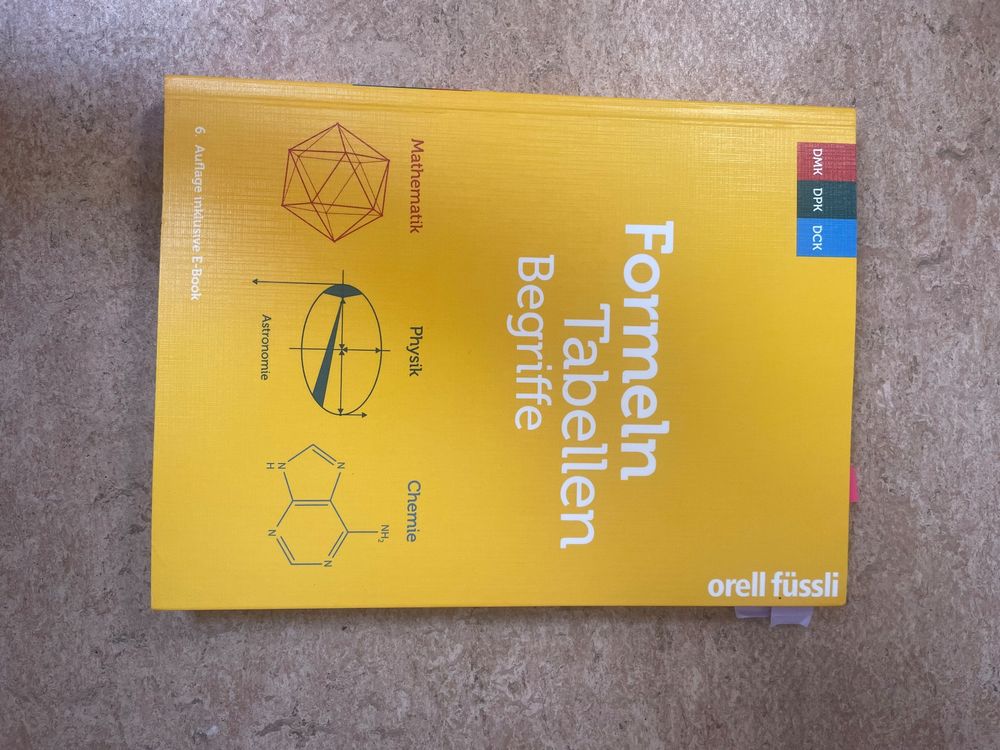 Formeln Tabellen Begriffe (Formelbuch vom Orell füssli) | Kaufen auf ...