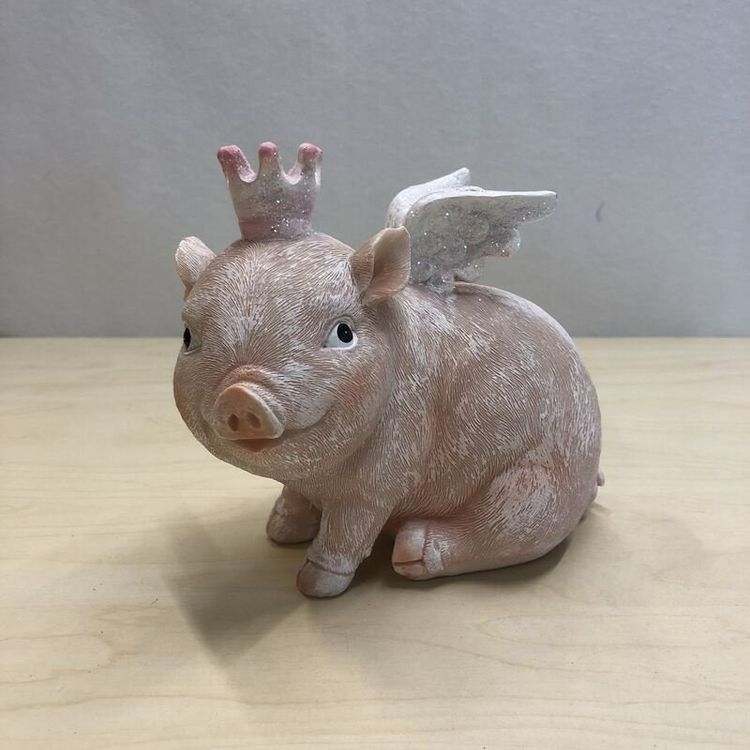 Schwein mit Krone Deko | Kaufen auf Ricardo