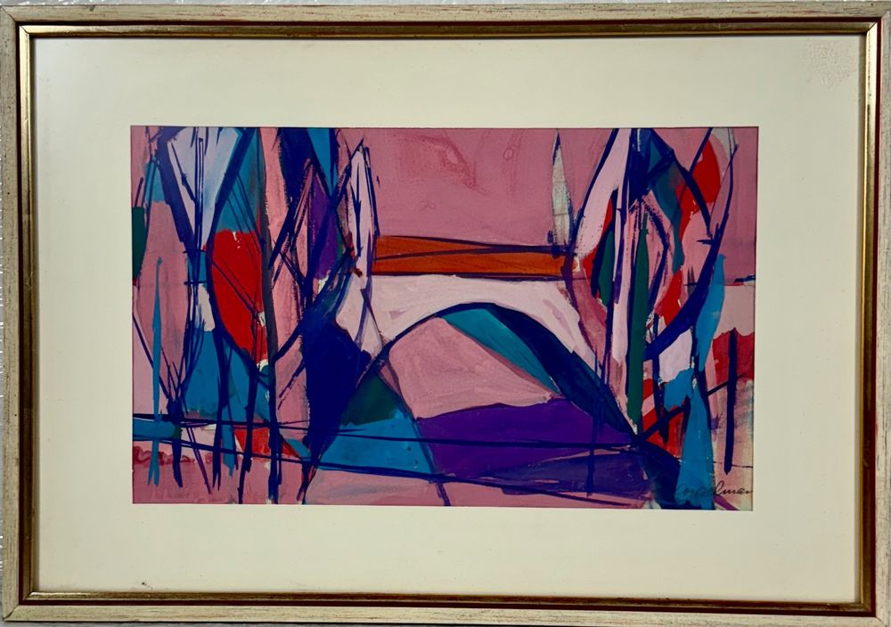 Interessante Abstrakte Mischtechnik Unleserlich Signiert | Kaufen auf Ricardo