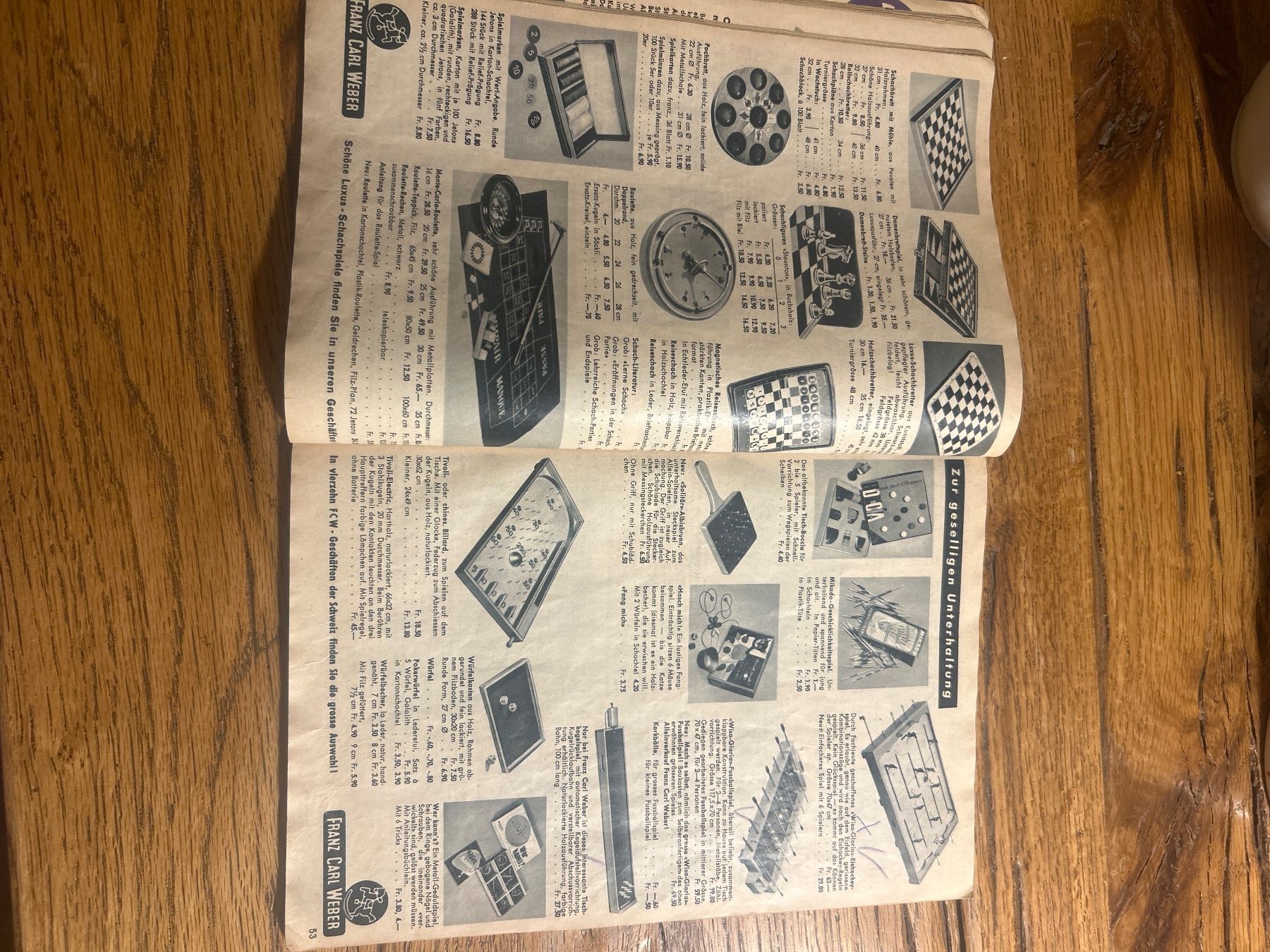 Franz Carl Weber Katalog Rarität aus den 1959 (Gebraucht) in Gasel für ...