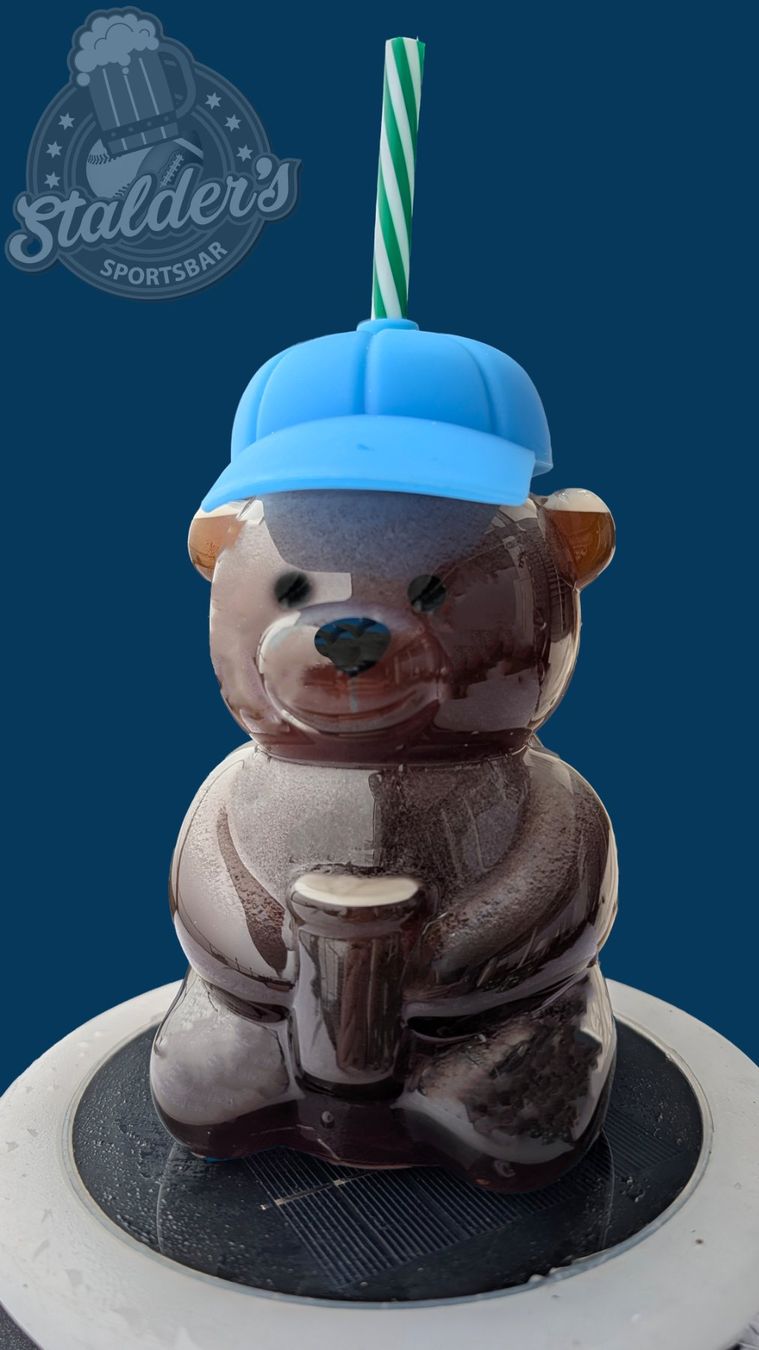 Glas Kaffee TeddyCup - mit Baseball-Mütze (Bearista-ähnlich) (Neu und ...