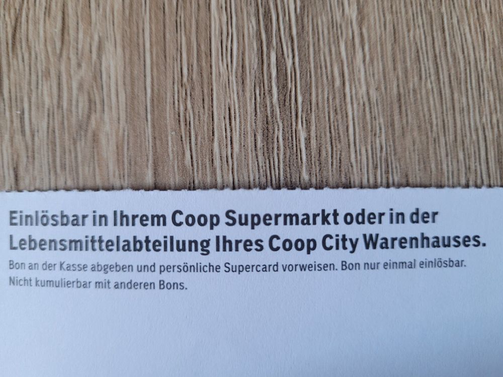 COOP HAMMER BON SET FÜR DEZ.2023 20,- !!! PLUS 10SP SCHOGGI (Neu ...