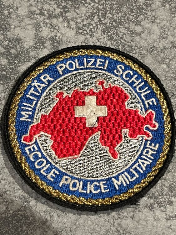Militärpolizei Schule, Ecole Police Mil, Badge mit Klett (Neu (gemäss ...