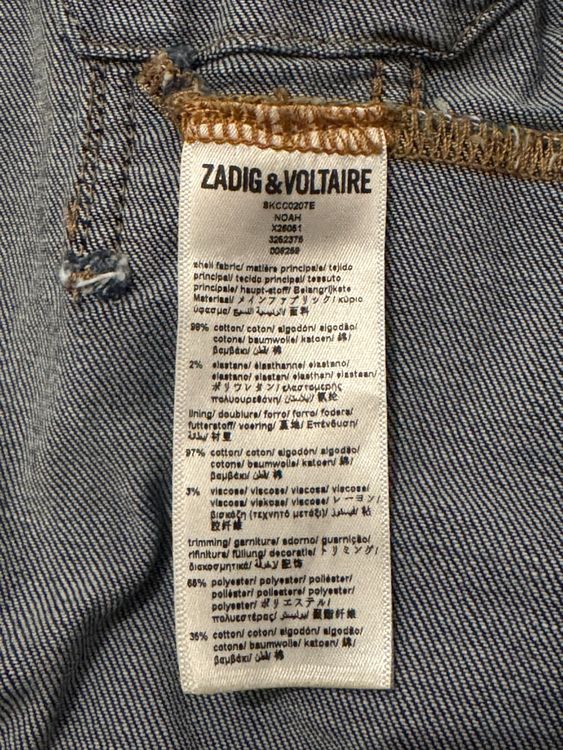 Veste jean Zadig & Voltaire enfant, taille 6 ans (Neuf (Voir ...