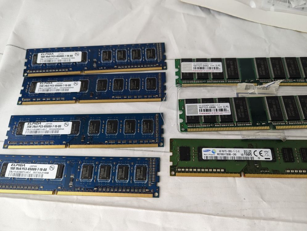 Grosser Lot RAM Riegel Div Speeds (Gebraucht) in Baden für CHF 10 – mit ...